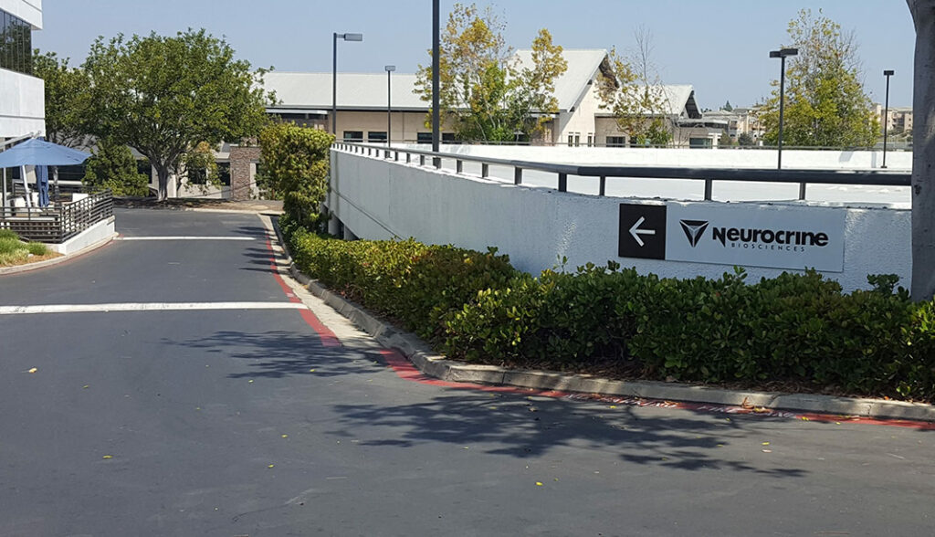 Neurocrine Biosciences - Charlaine Architectural Signage