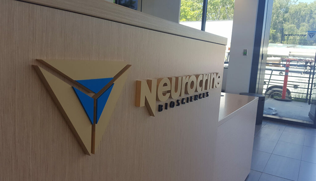 Neurocrine Biosciences - Charlaine Architectural Signage